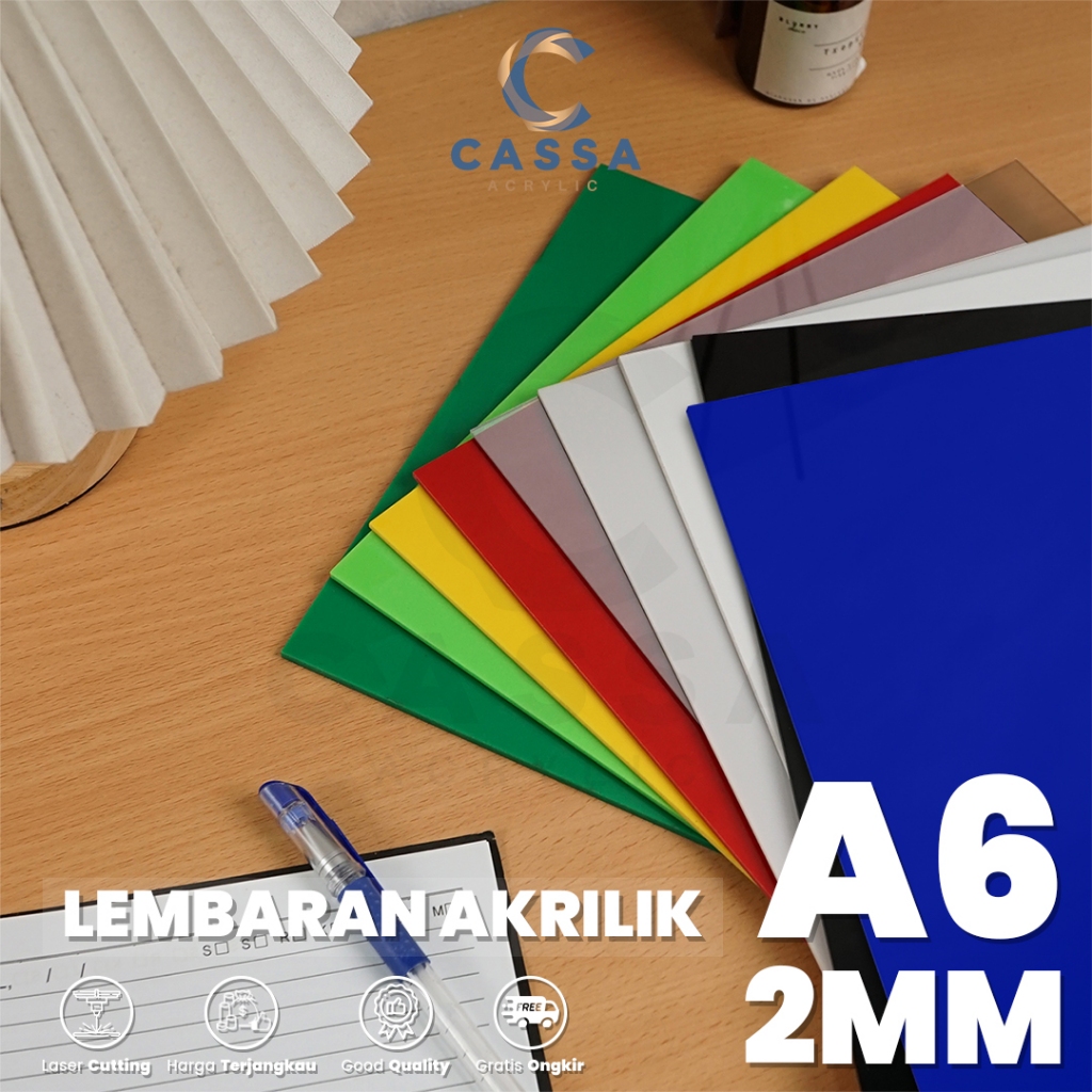 Jual Akrilik Lembaran Bening A6 2mm / Acrylic Sheet Clear Transparant ...