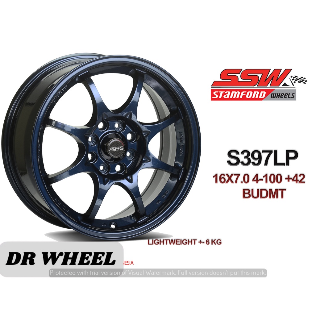 Jual Velg mobil terbaru model ce28 warna blue glossy ring 16 lebar 7 ...