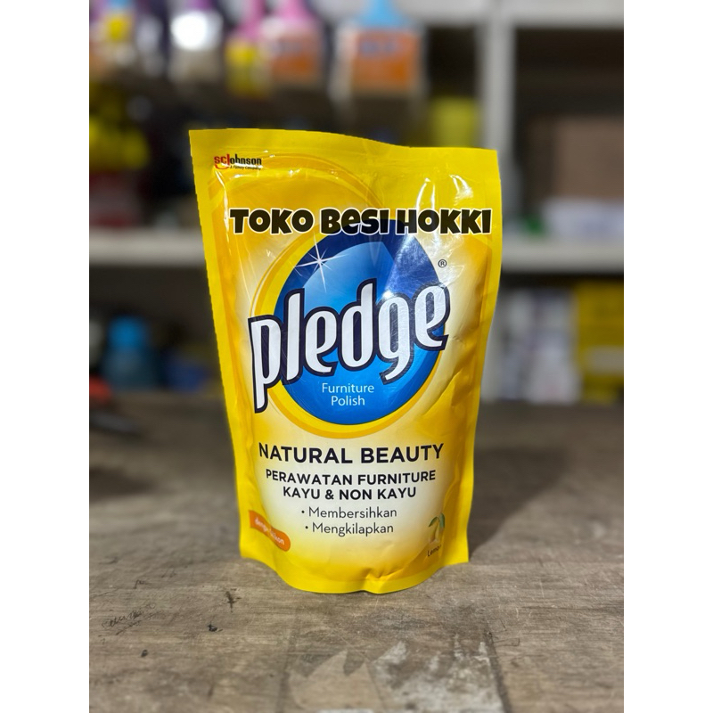 Jual Pledge Liquid Lemon Pouch / Isi Ulang Pledge Pouch Lemon 410 ml ...