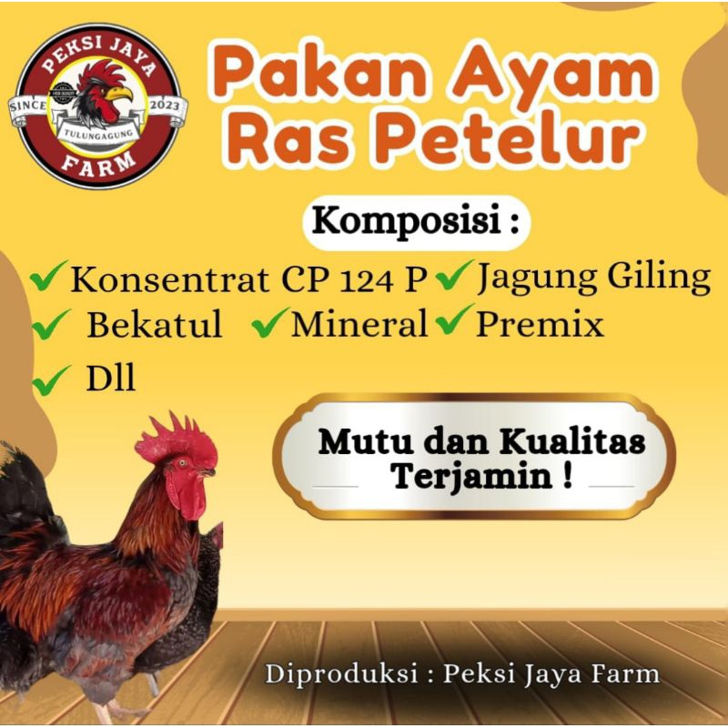 Jual pakan komplit ayam ras petelur/pakan jadi ayam petelur | Shopee ...