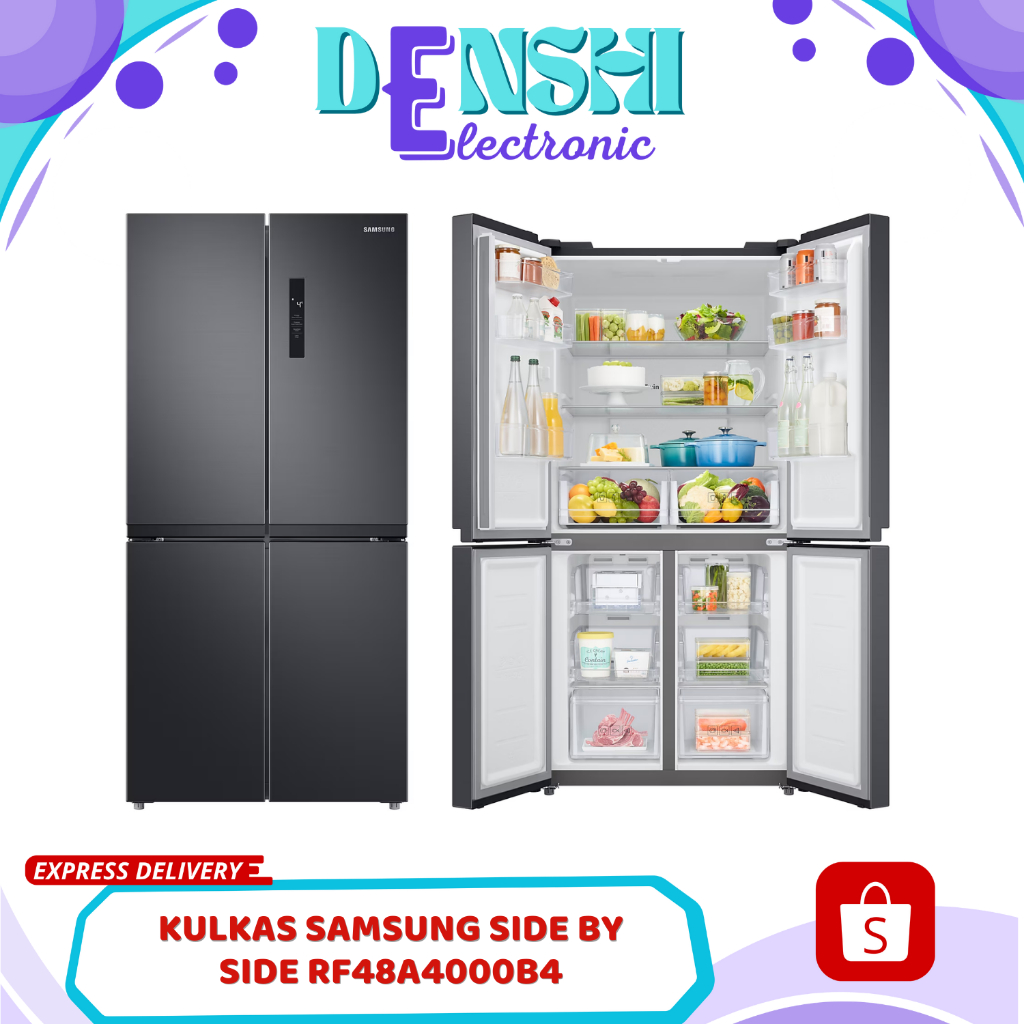 Jual KULKAS SAMSUNG RF48A4000B4 MULTIDOOR 4 PINTU 511L DOOR TWIN ...