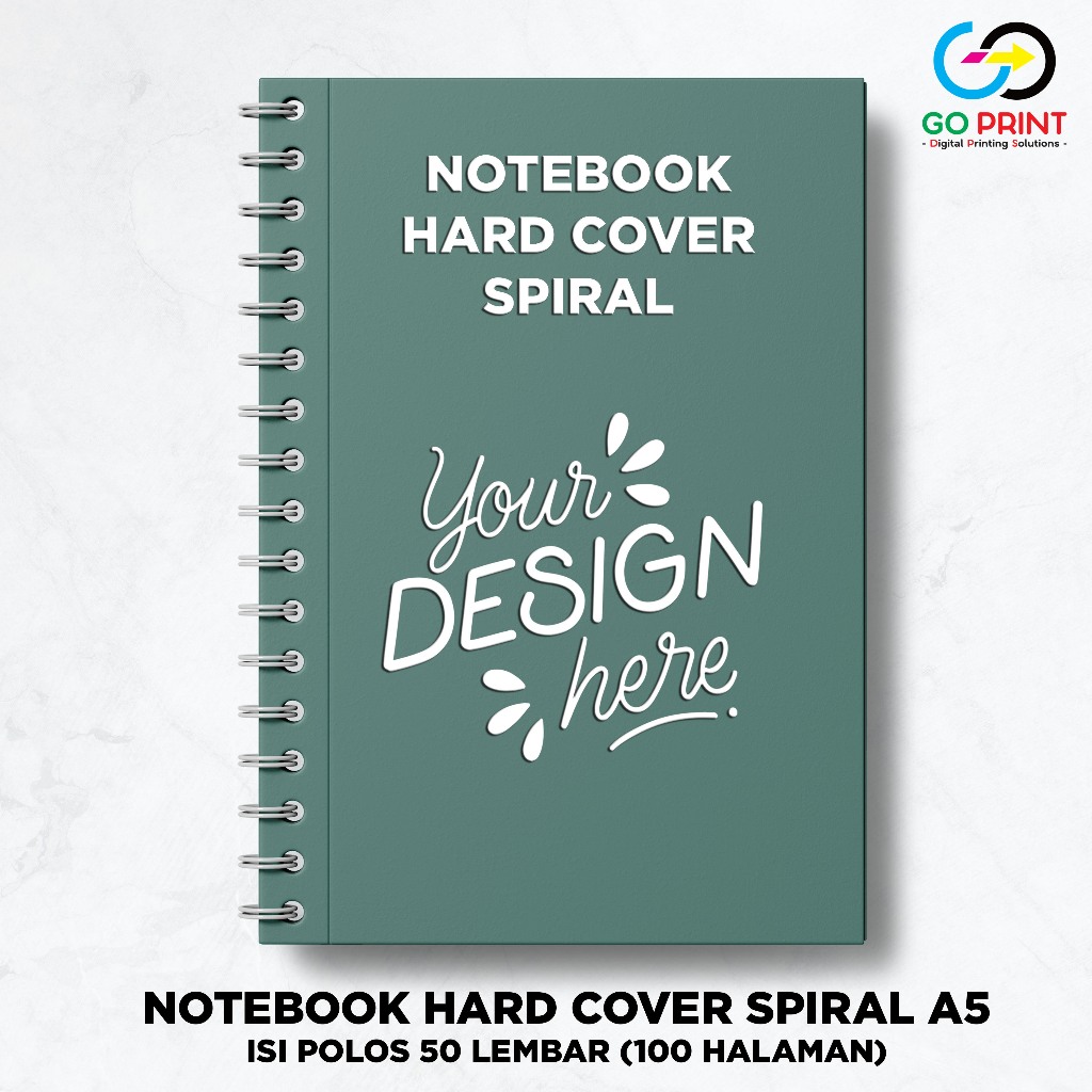 Jual Notebook Hardcover Custom A5 Spiral / Buku Catatan / Block Note ...