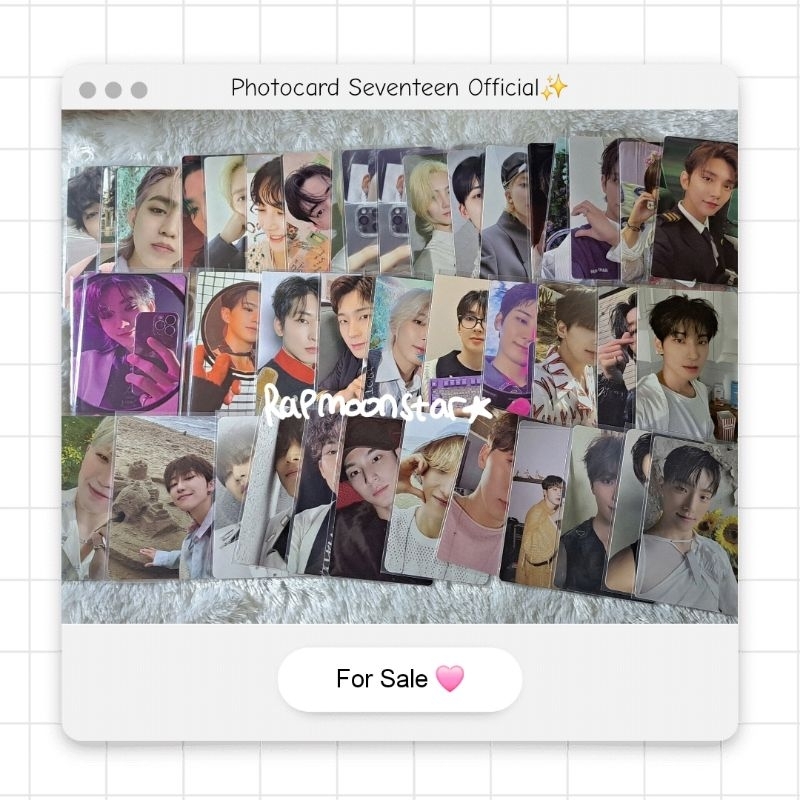 Jual [Ready | Baca Deskripsi] All About/aab Photocard Seventeen Official (Scoups, Jeonghan ...
