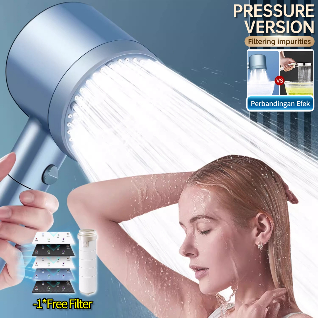 Jual TSONG Kepala Shower Mandi Premium Portabel dengan Selang Shower Kamar Mandi Portabel Dapat ...