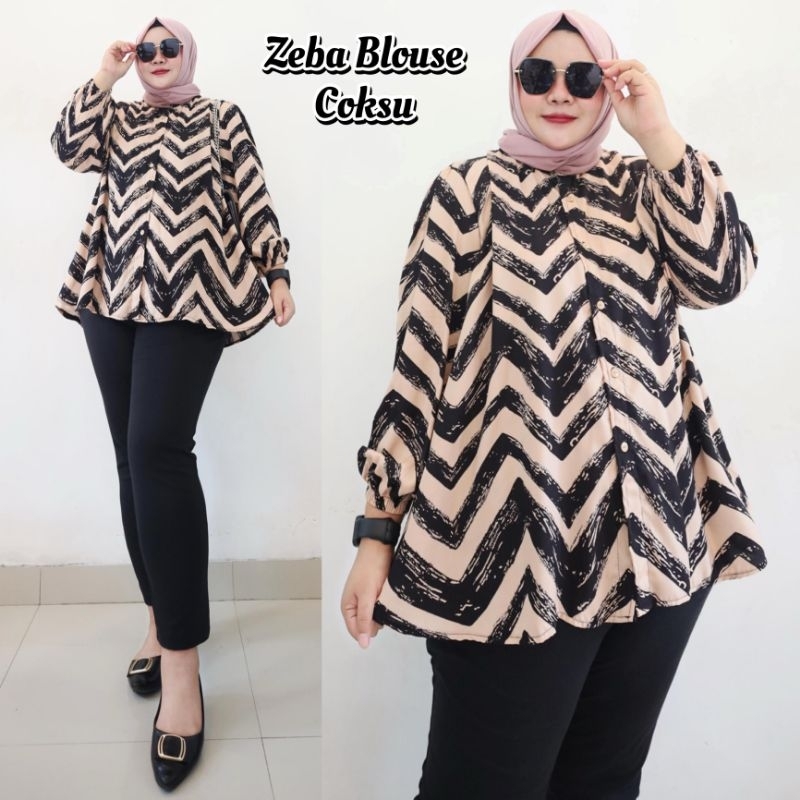 Jual Vol 3 Blouse Kemeja Atasan Wanita Big Size LD 110 120 130 140 Super Jumbo Busui XL XXL 3XL ...