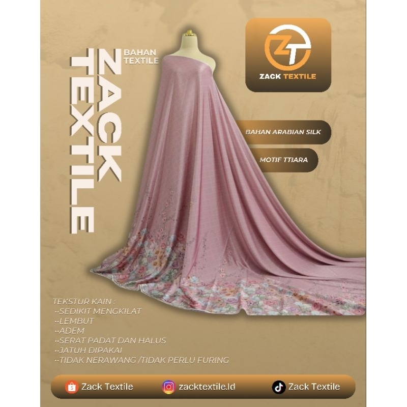 Jual Bahan Kain Arabian Silk Motif TIARA | MAKARREM | MARRAKESH | ATAN ...