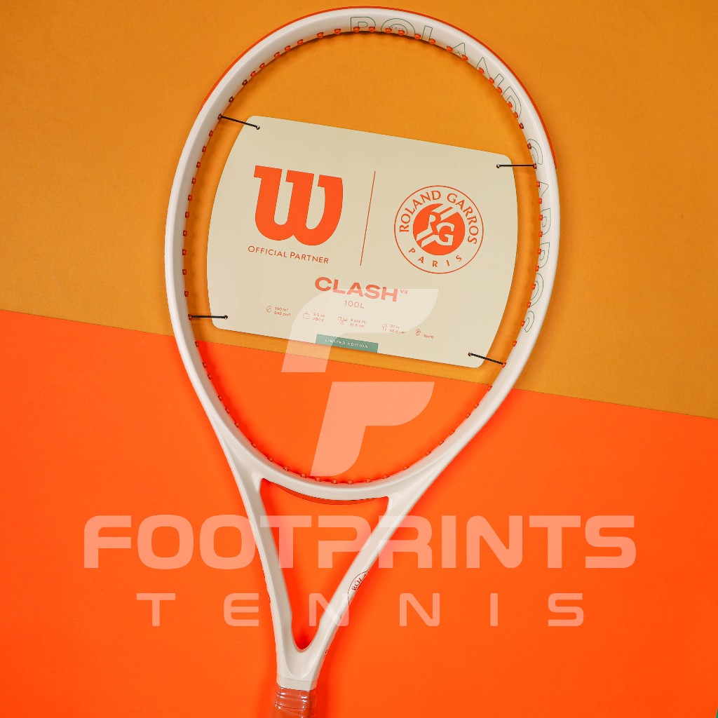 Jual Wilson Clash 100L V3 Roland Garros 2025 Raket Tenis Tennis Racket ...
