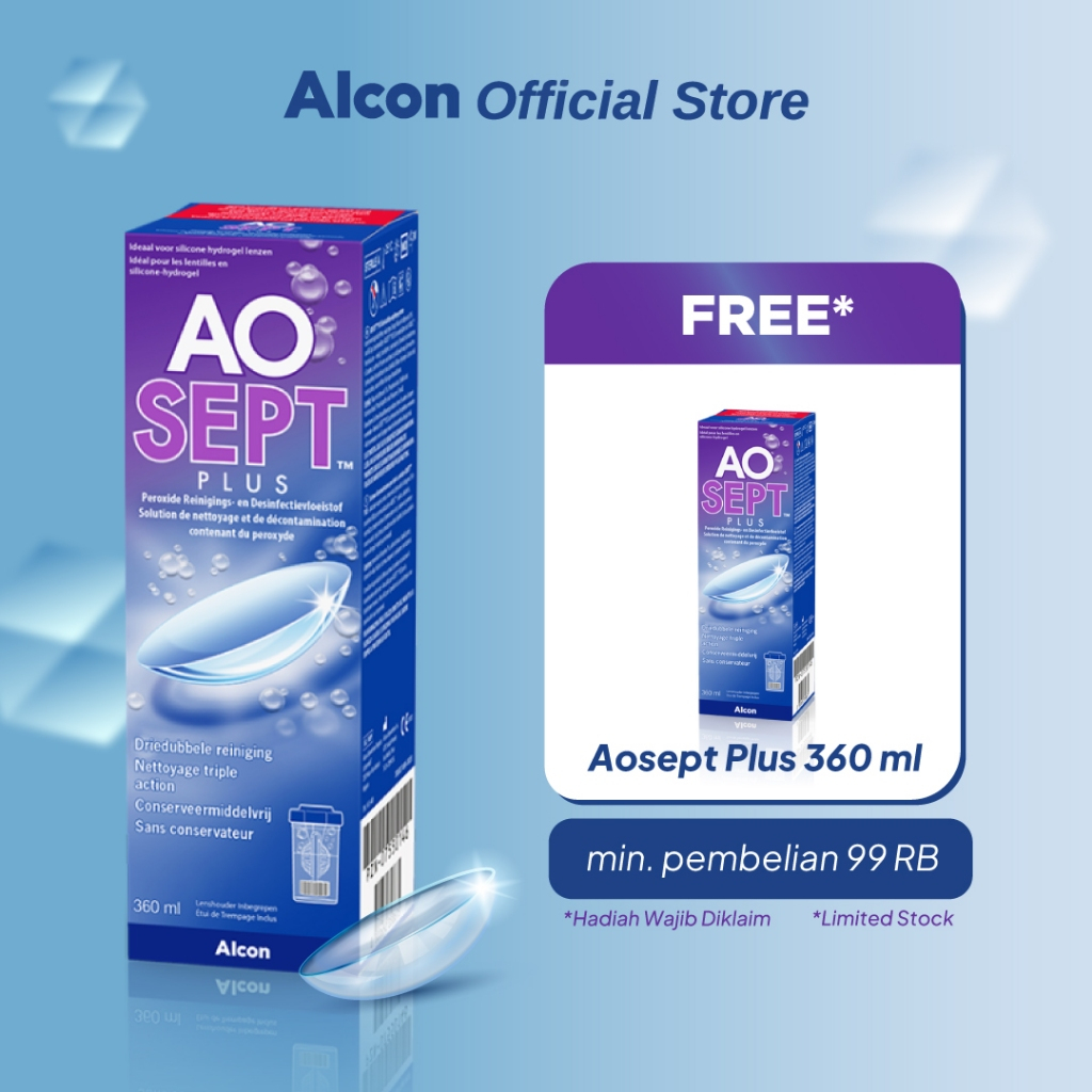 Jual Aosept Plus Solution 360 ml | Cairan Perendam Softlens | Shopee Indonesia