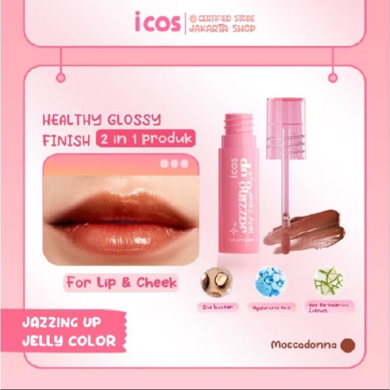 Jual ICOS Jelly Tint Lip/Jazzing Up jelly Color | Shopee Indonesia