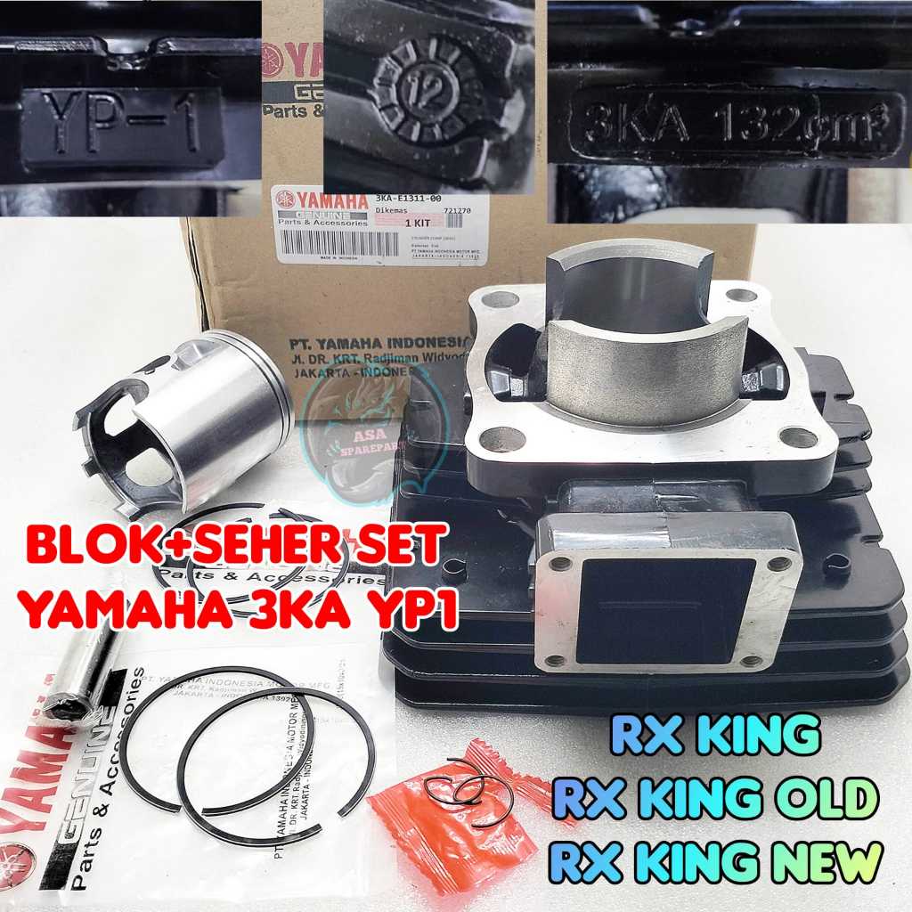 Jual BLOK + SEHER SET 3KA YP1 ASLI ORIGINAL Motor Yamaha RX KING , RX ...