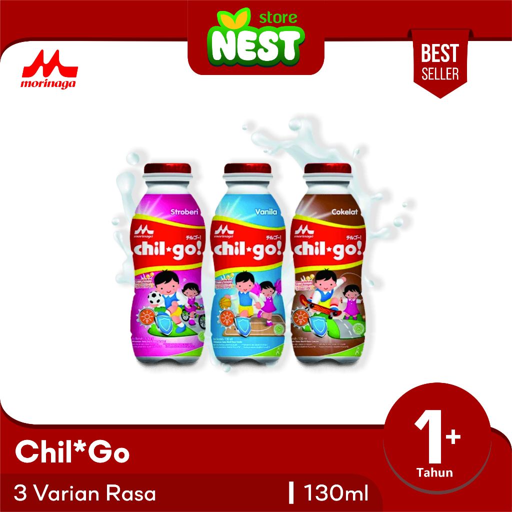 Jual Susu Cair Chilgo 140ml Coklat Strawbery dan Vanilla | Shopee Indonesia