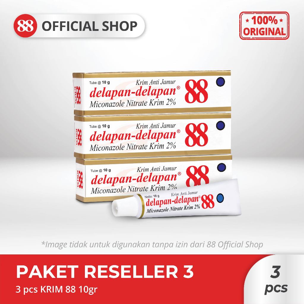 Jual KRIM 88 ANTI JAMUR 10g 3 pcs | Krim Anti Infeksi & Gatal Jamur ...