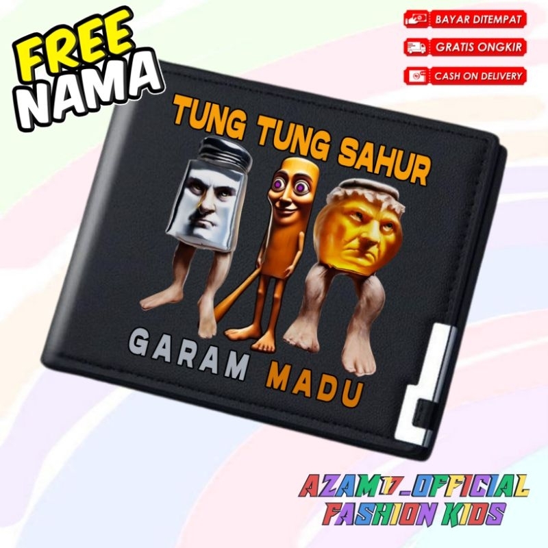 Jual (BISA COD) DOMPET WALLET ANAK ANOMALI TUNG TUNG SAHUR GARAM MADU ...