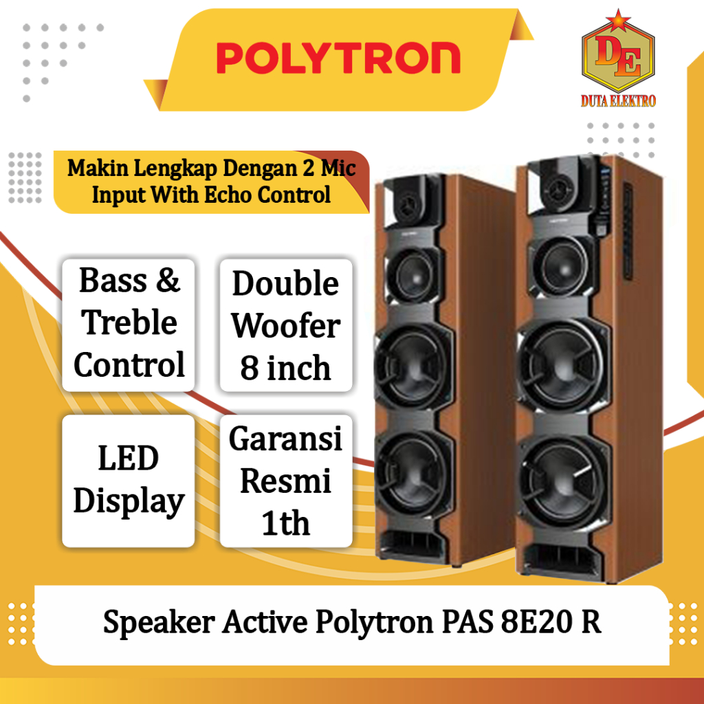 Jual Speaker Active Polytron PAS 8E20 R | Shopee Indonesia