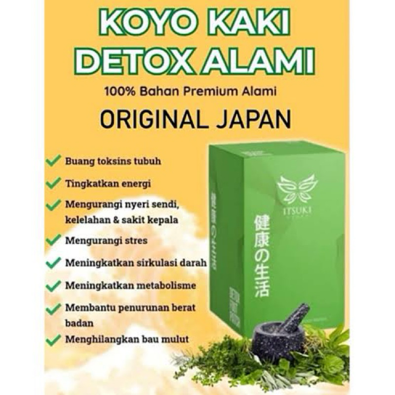 Jual ITSUKI KENKO KOYO JAPAN DETOK RACUN DALAM TUBUH BADAN SEHAT WAJAH ...