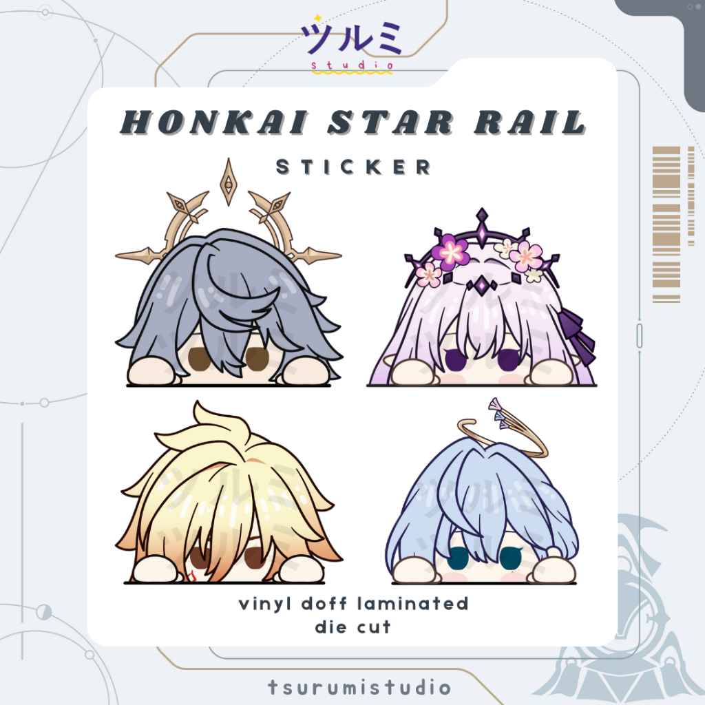 Jual HSR Honkai Star Rail Characters Peeker Peeking Sticker / Stiker ...