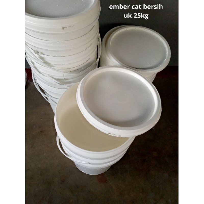 Jual EMBER CAT BEKAS UK 25KG PLES TUTUP | Shopee Indonesia