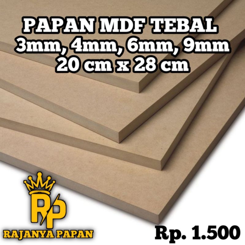 Jual PAPAN MDF UKURAN 20CM X 28CM | Shopee Indonesia