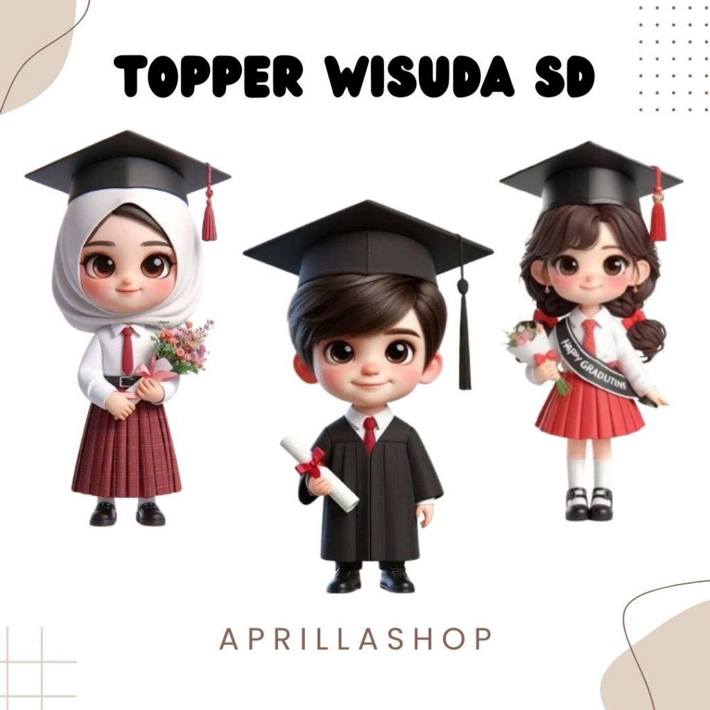 Jual TOPPER BUKET WISUDA SD LUCU / TOPPER WISUDA SD | Shopee Indonesia