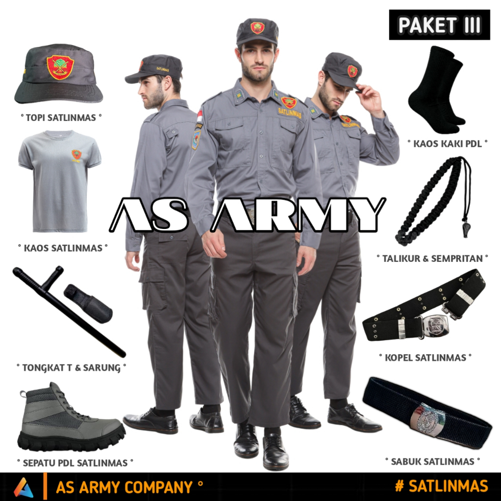 Jual Baju Linmas Terbaru 2025 Paket Stelan Linmas Lengkap Seragam ...
