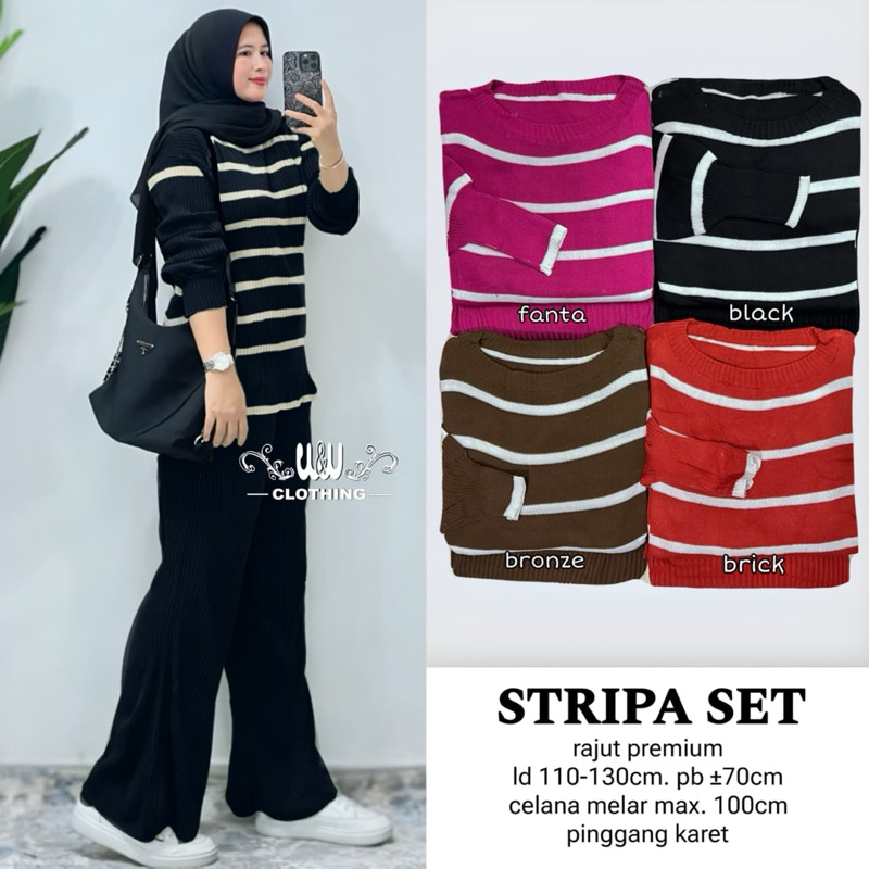 Jual STRIPA SET TERBARU RAJUT by W&W | Shopee Indonesia