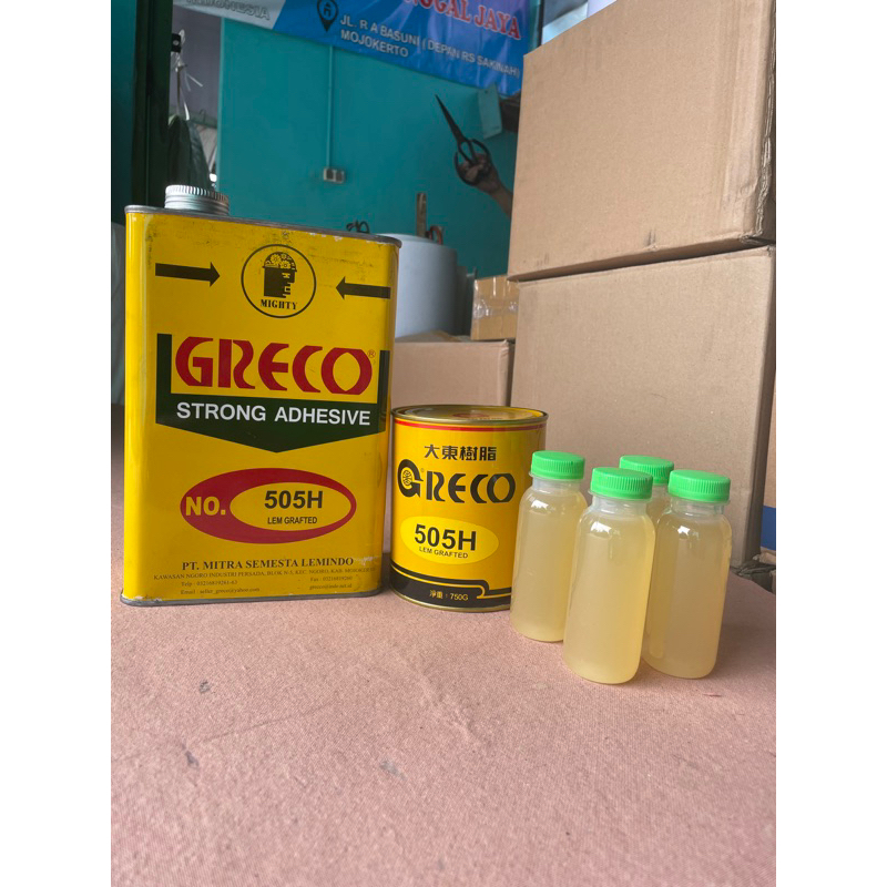 Jual lem greco 505H ( isi 100ml ) lem grafted, lem sandal, lem sepatu ...