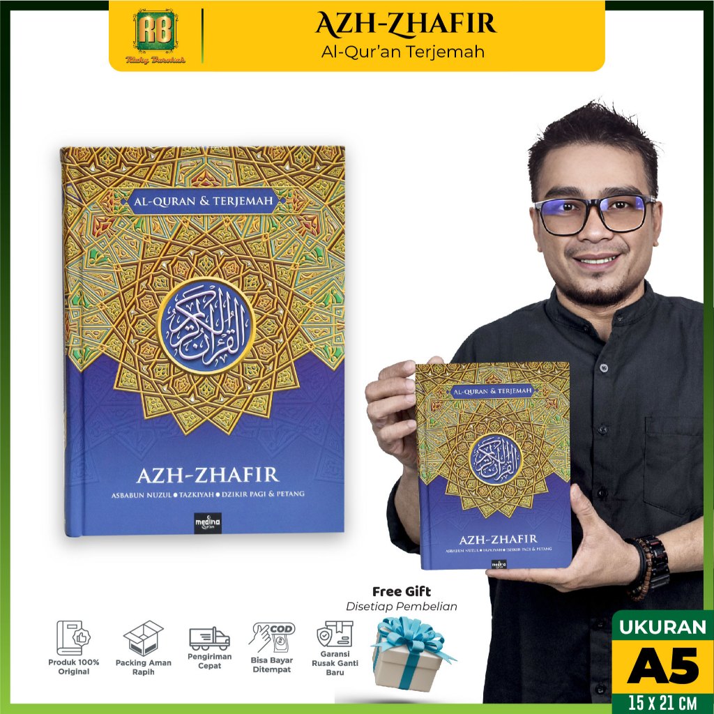 Jual Al Quran Terjemah Azh-Zhafir A5 Hard Cover Alquran Az Zhafir Ukuran Sedang Terjemahan ...
