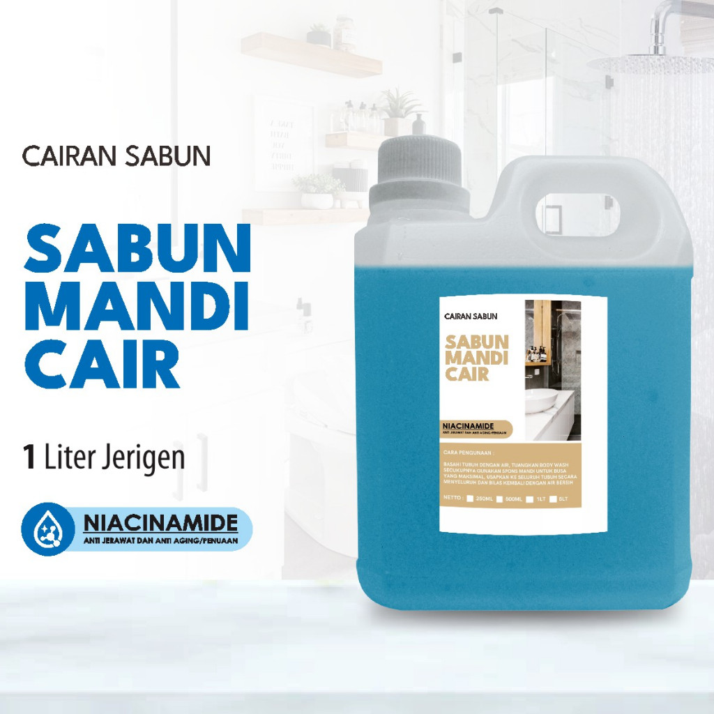 Jual Sabun Mandi Cair / Body Wash Mandi Aroma Segar Kemasan 1 Liter Jerigen | Shopee Indonesia