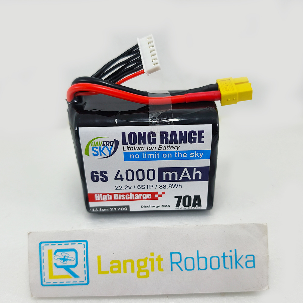 Jual Li-Ion 6s 4000mAh 70A UAVERO PRO 21700 6S1P 6s 4000 mAh Battery ...