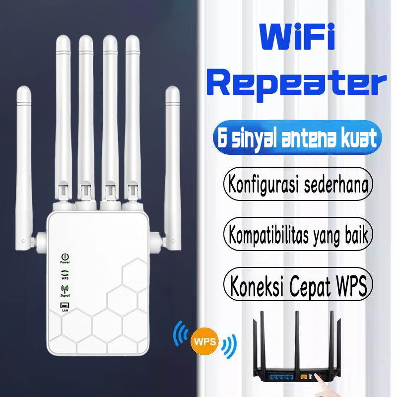 Jual WIFI Extender 300M WIFI Repeater Plug And Play Ultra-Fast Sinyal Penetrasi Dinding Kuat Dan ...