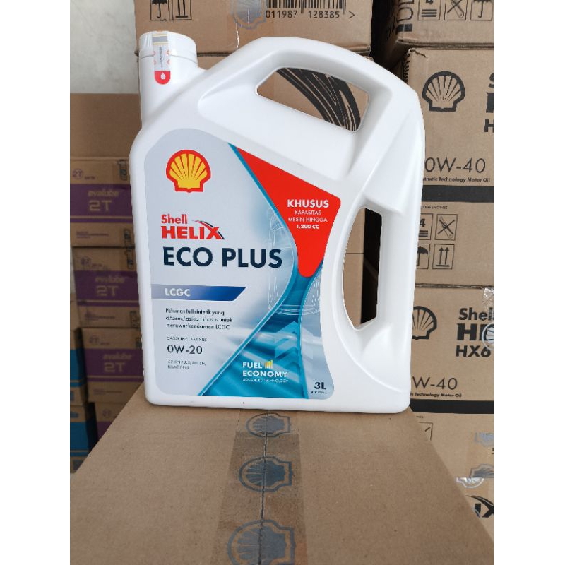 Jual Shell Helix ECO Plus 0W-20 3L / Oli Mesin Mobil LCGC | Shopee ...