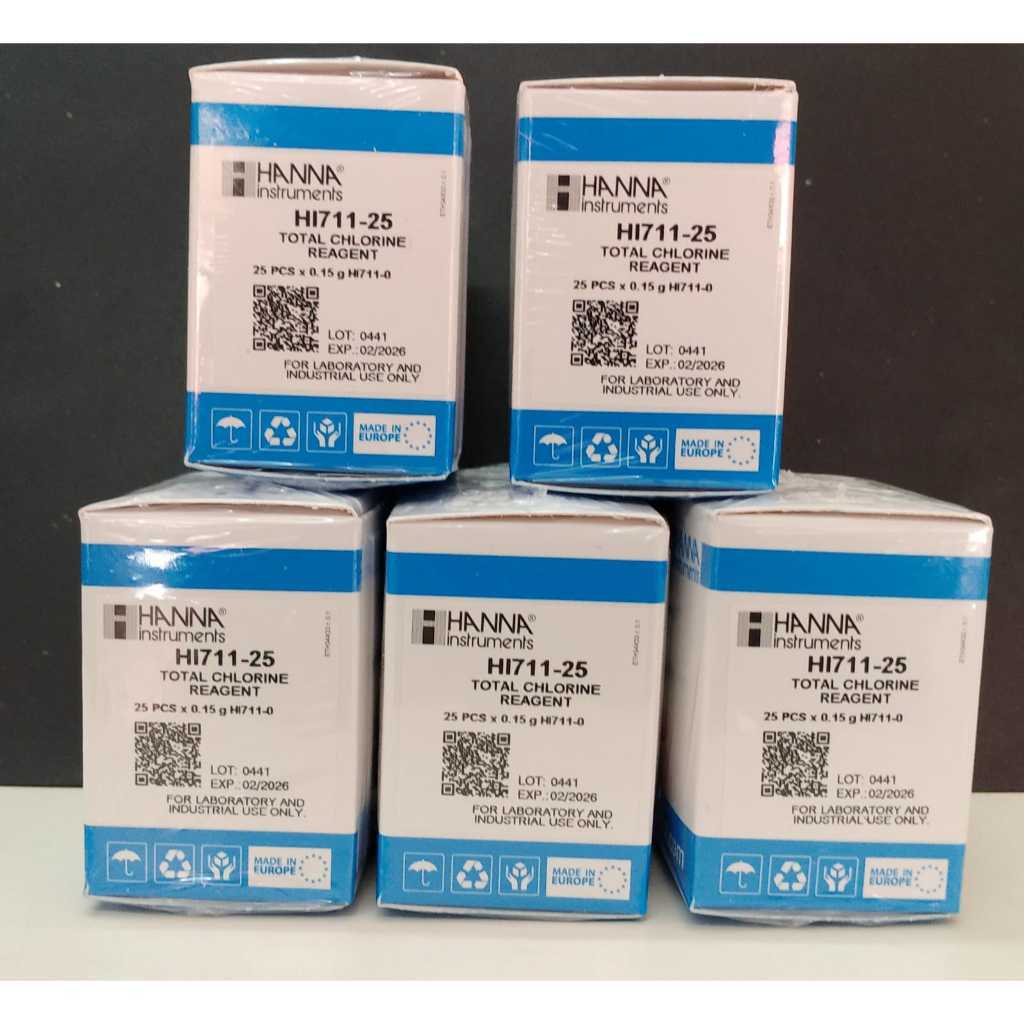 Jual Hanna HI711-25 Reagents for HI-711 Total Chlorine Pocket Checker ...