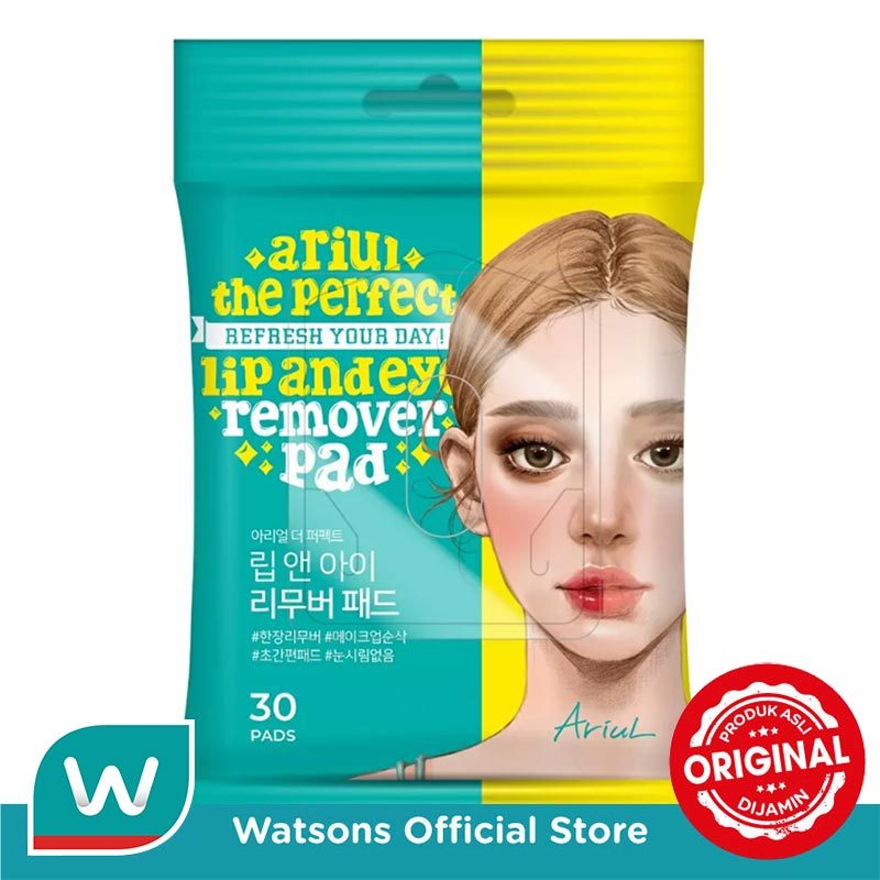 Jual Ariul The Perfect Refresh Your Day! Lip and Eye Remover Pad 30'S ...