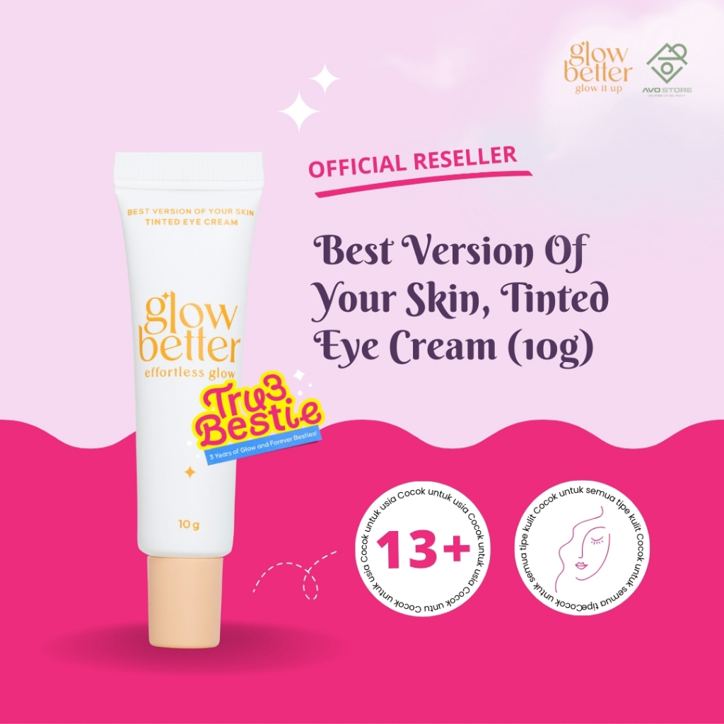 Jual Glow Better Best Version Of Your Skin Tinted Eye Cream 10gr - Krim ...