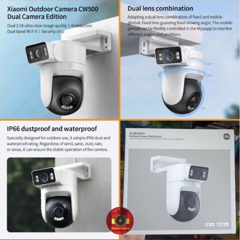 Jual CCTV Xiaomi CW500 Smart iP Outdoor Camera | Shopee Indonesia
