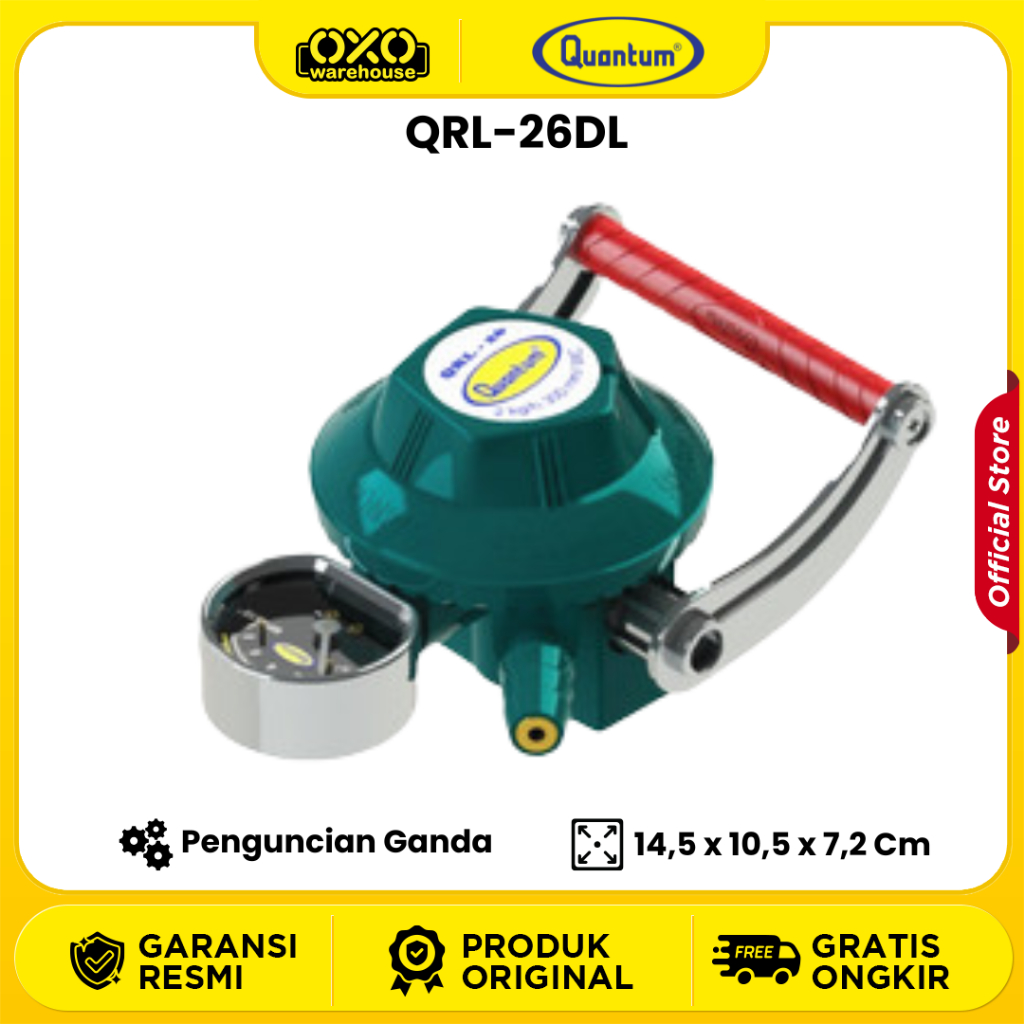 Jual QUANTUM Regulator QRL-26 DL Double Lock Anti Bocor Garansi Resmi ...