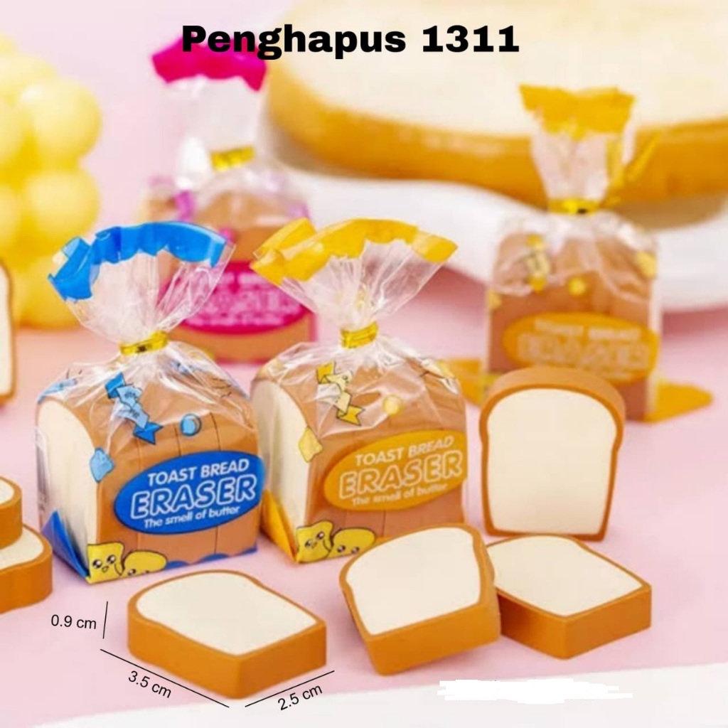 Jual [1 Bungkus Penghapus] Penghapus FANCY - ROTI TAWAR | Shopee Indonesia