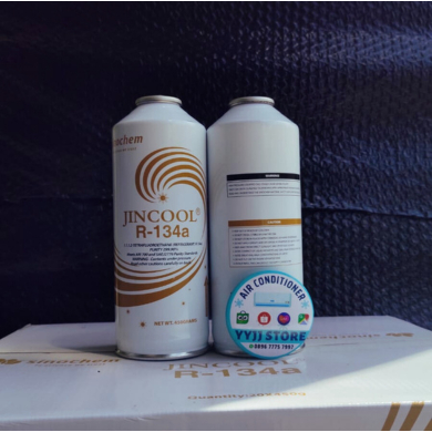 Jual Jincool Sinochem - Freon R134A Kaleng 450gram Freon Jincool 134A R-134a | Shopee Indonesia