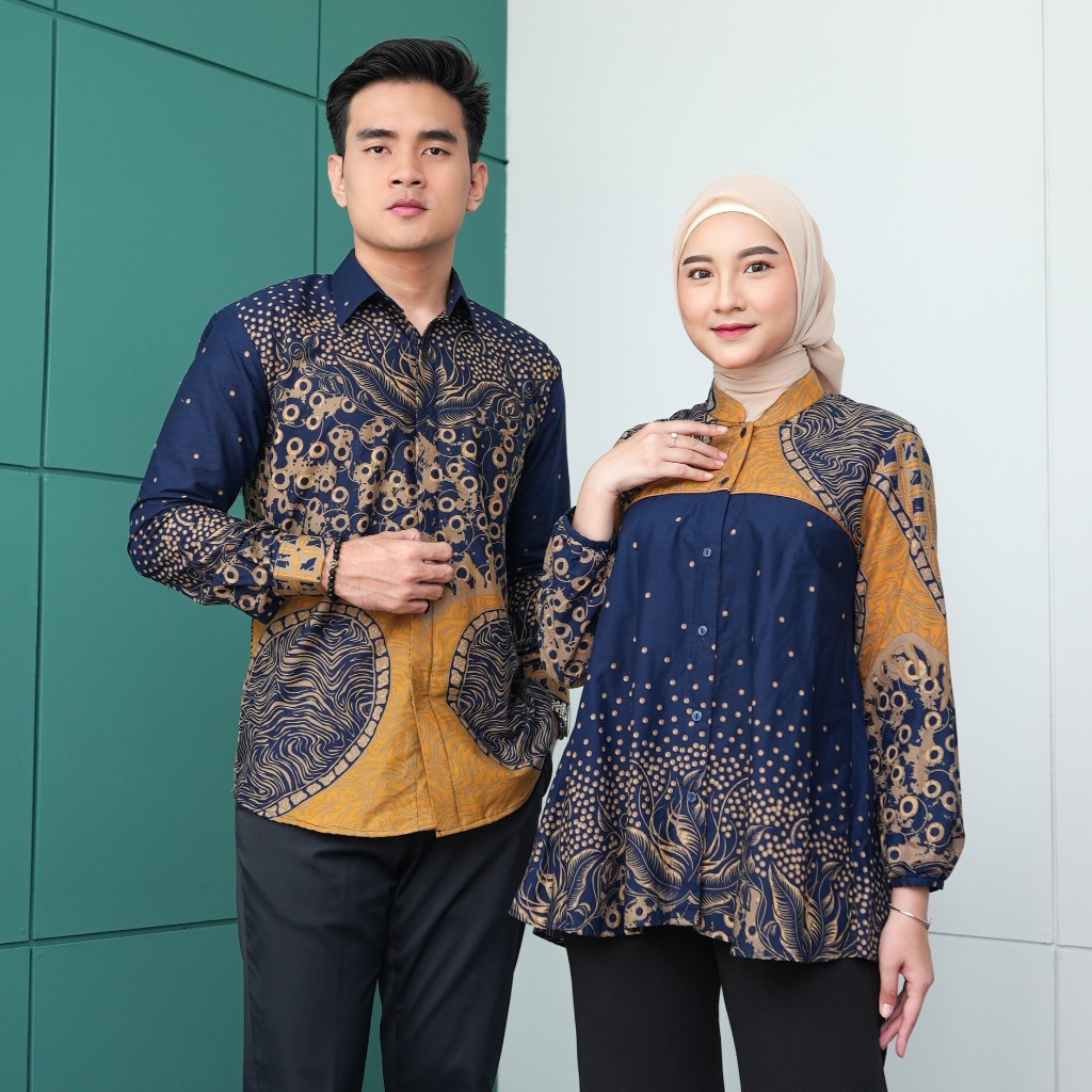 Jual Nathan Kemeja Batik Cowok Pria Slimfit Lengan Panjang Premium ...