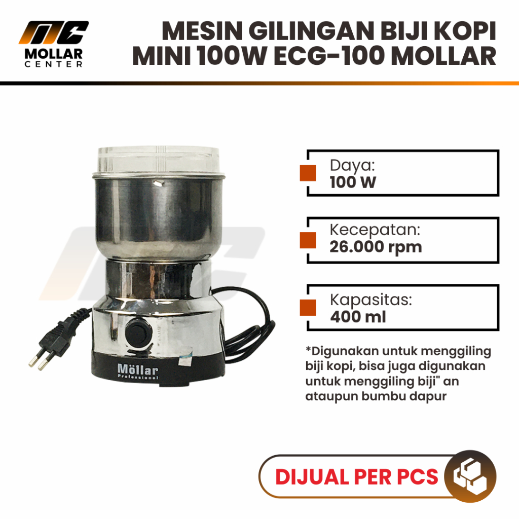 Jual MOLLAR MINI GILINGAN Kopi Listrik Coffee Grinder Elektrik Bumbu ...