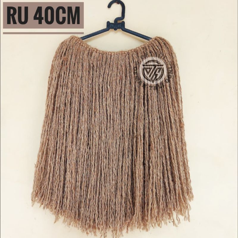 Jual Rok Rumbai goni Perm tari adat papua size 40cm varian keriting ...