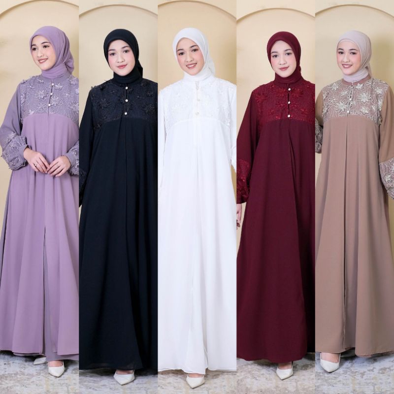 Jual Unaira dress gamis terbaru premium original by Ninos design ...