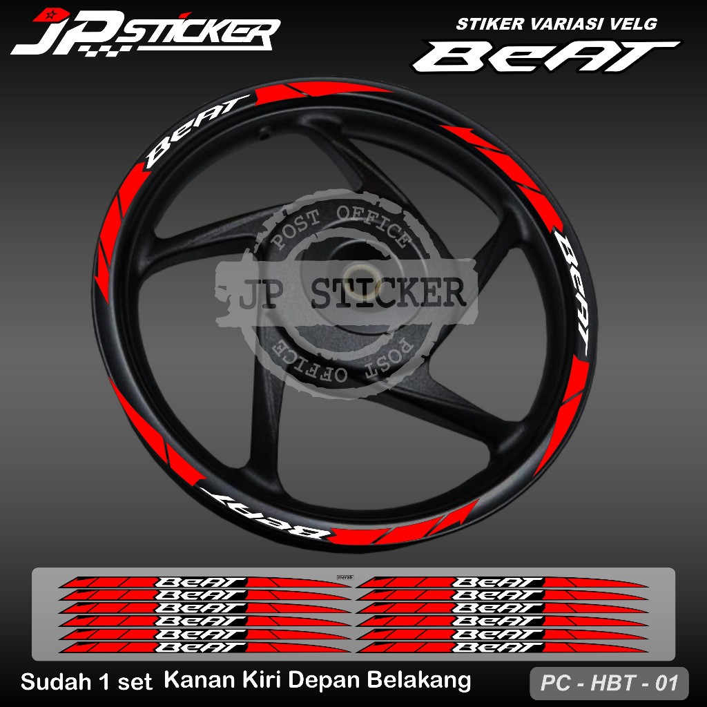 Jual Stiker Cutting Sticker Velg Beat Karbu Fi Esp Deluxe JP 01 ...