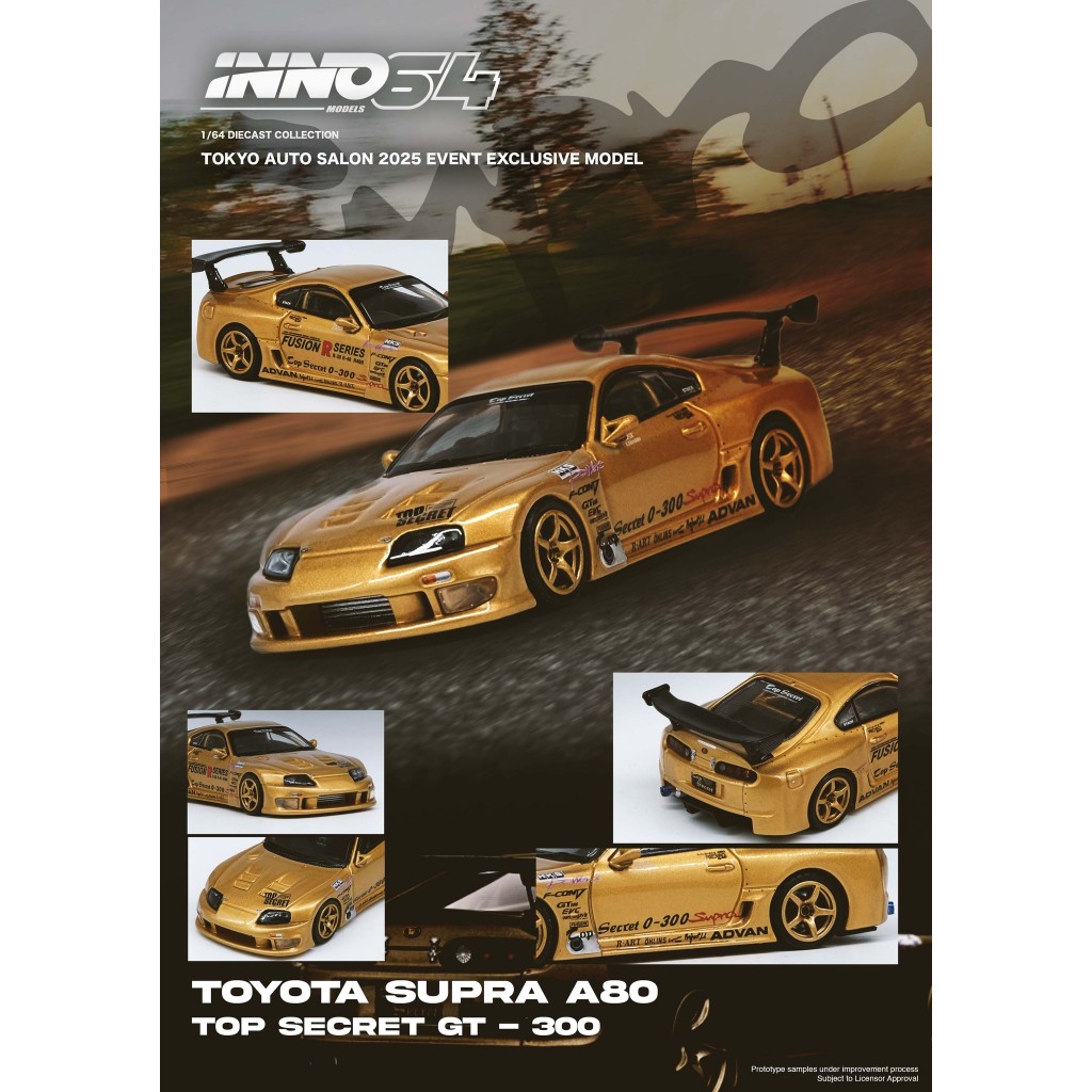 Jual Inno64 TOYOTA SUPRA A80 TOP SECRET GT-300 TAS 2025 | Shopee Indonesia