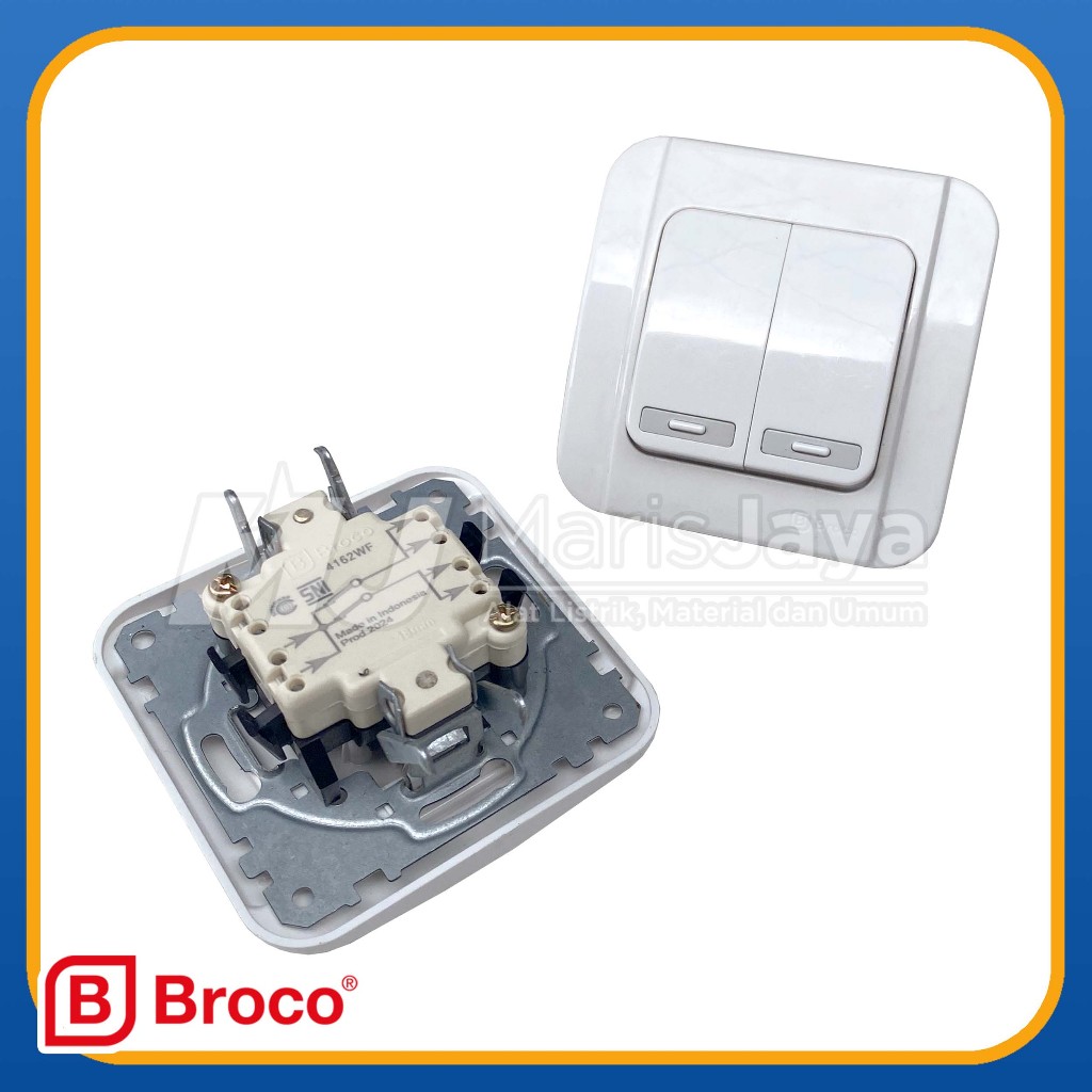 Jual Saklar Ganda/ Seri Inbow (IB) BROCO Galleo Art. G162 | Shopee ...