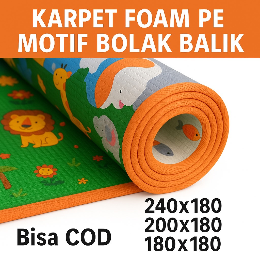 Jual Karpet Foam Tebal Empuk JUMBO 180x240 180x200 180x180 180x120 ...