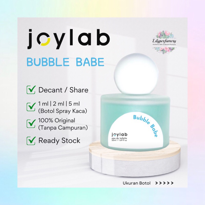Jual Parfum Decant / Share JOYLAB BUBBLE BABE EDT 1 ml | 2 ml | 5 ml (Authentic Only!) | Shopee ...