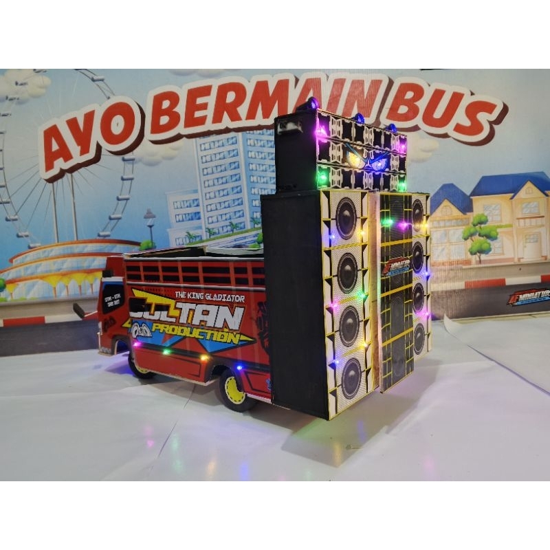 Jual Miniatur truk sound system brewog audio/miniatur sound system horeg/miniatur truck oleng ...