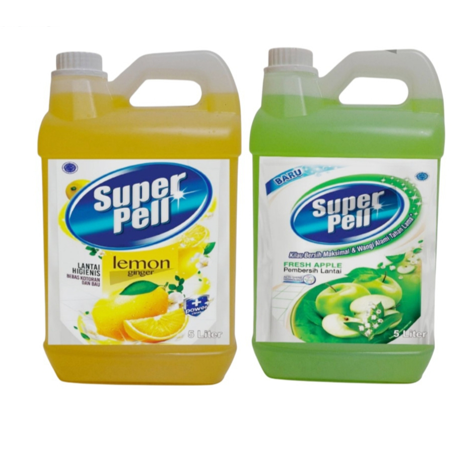 Jual TERMURAH // Superpell 5 Liter Aroma Buah Lemont / Apel / Pembersih ...