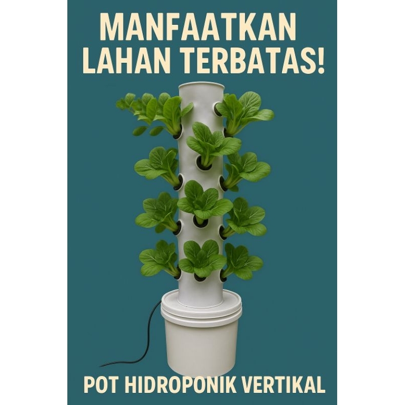 Jual PAKET POT TOWER VERTIKAL HIDROPONIK MINI FULLSET LENGKAP | Shopee ...
